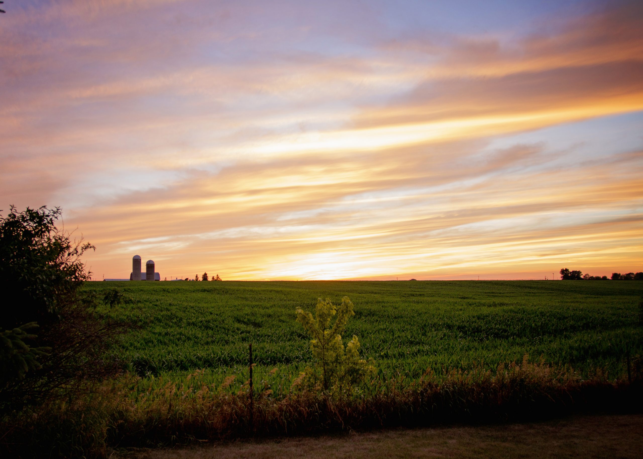 Sunset Over the Farmland - Michigan.Photography